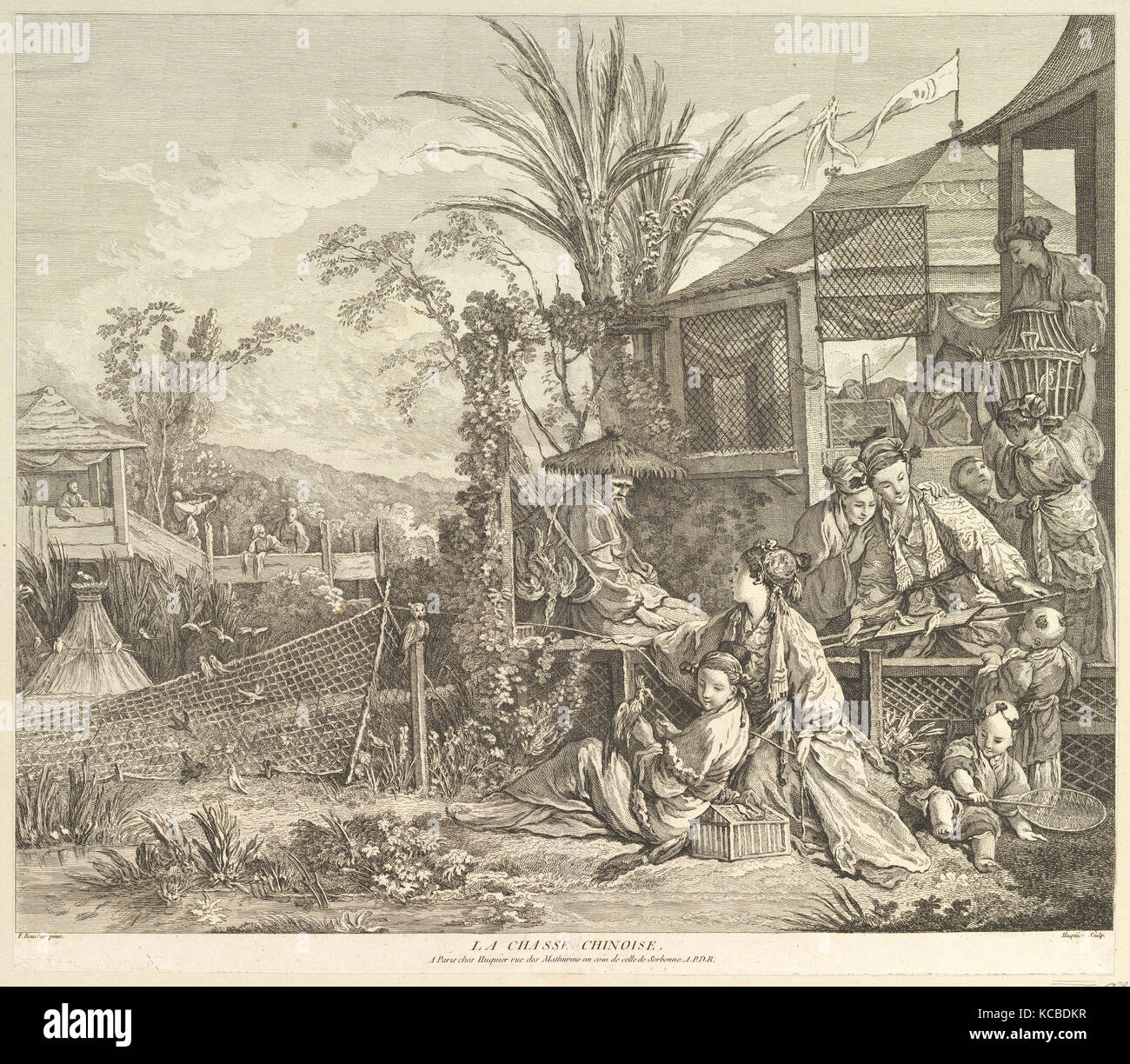 La Chasse Chinoise (The Chinese Hunt), from Chinoiseries, Jacques ...