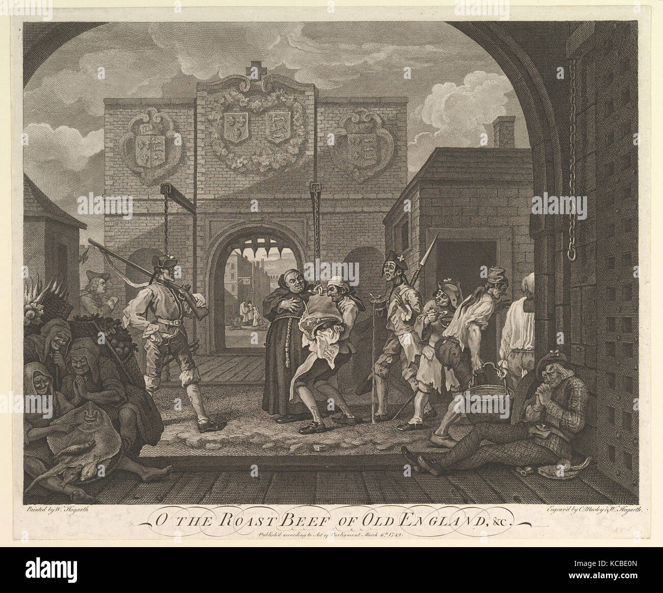 O the Roast Beef of Old England--The Gate of Calais, March 6, 1749 ...