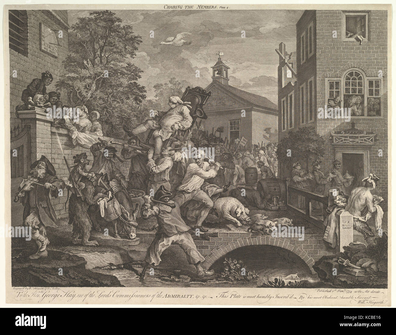 Chairing the Members, Plate IV: Four Prints of an Election, January 1 ...