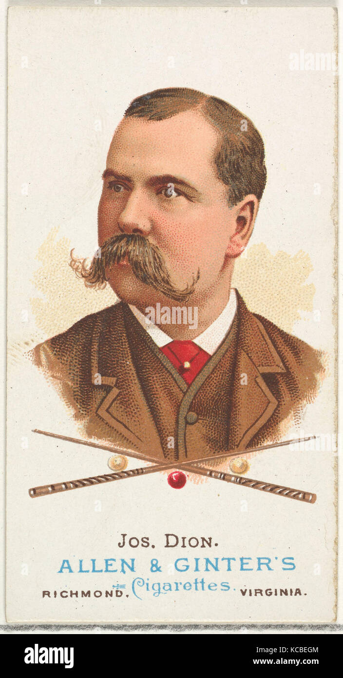 Joseph Dion, Billiard Player, from World's Champions, Series 1 (N28 ...
