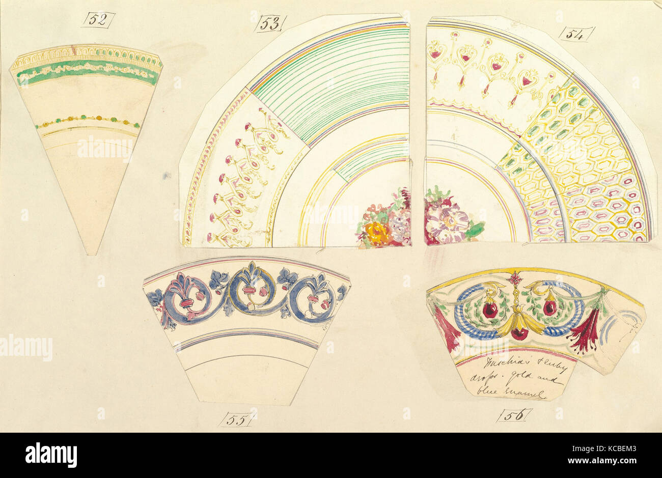 Nine Designs for Decorated Plates, Alfred Henry Forrester Alfred ...