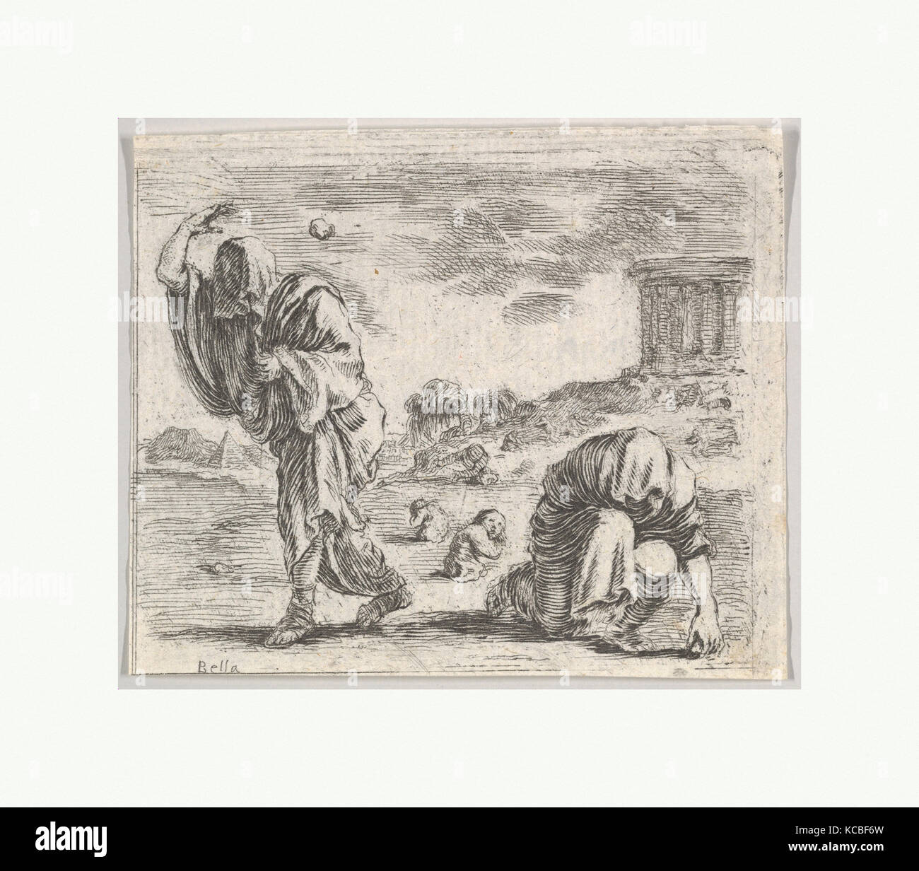 Deucalion and Pyrrha, from 'Game of Mythology' (Jeu de la Mythologie ...