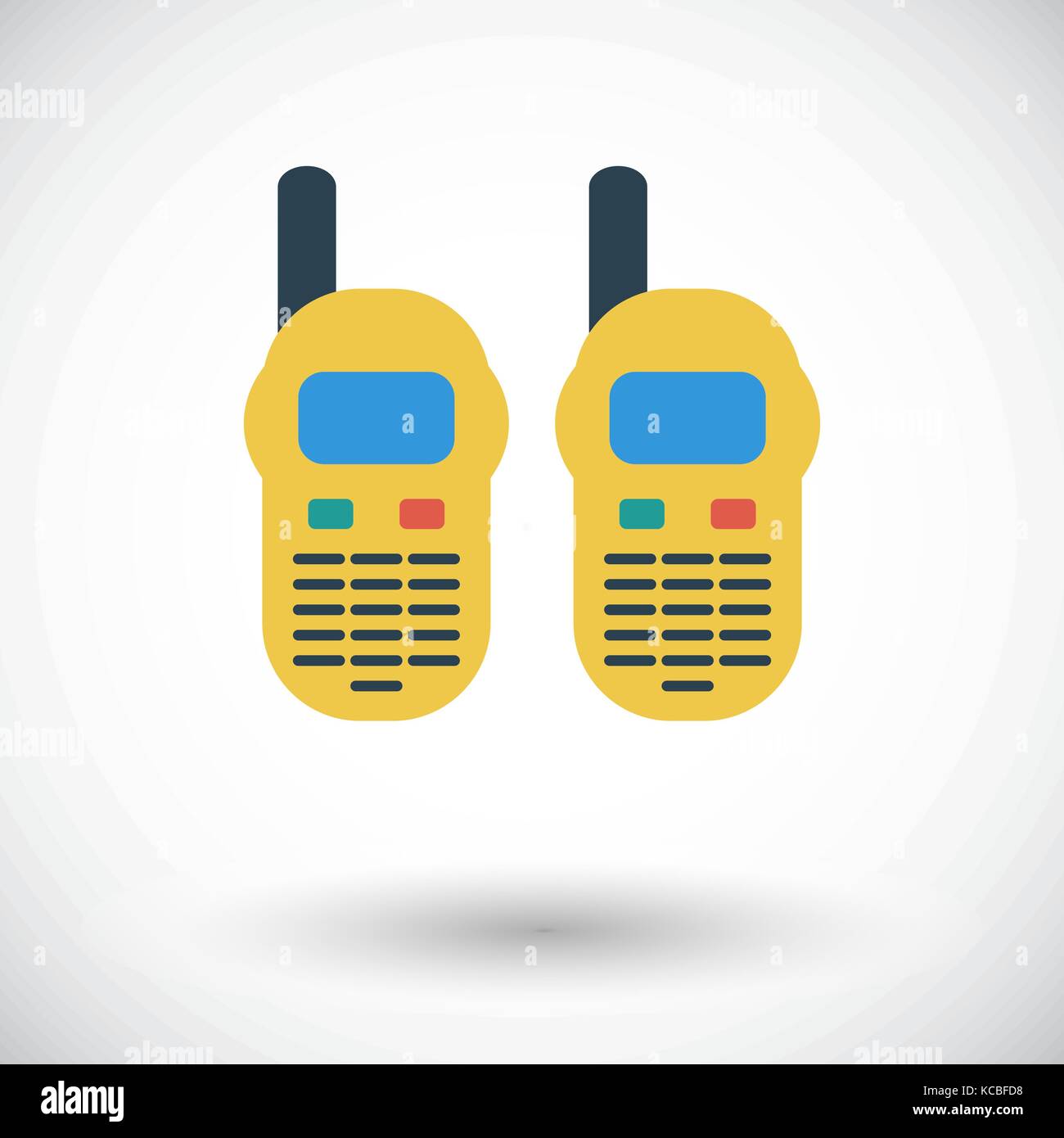 Portable radio. Flat vector icon for mobile and web applications ...