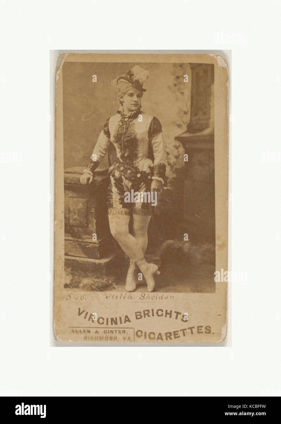 Card 546, Julia Sheldon, from the Actors and Actresses series (N45 ...
