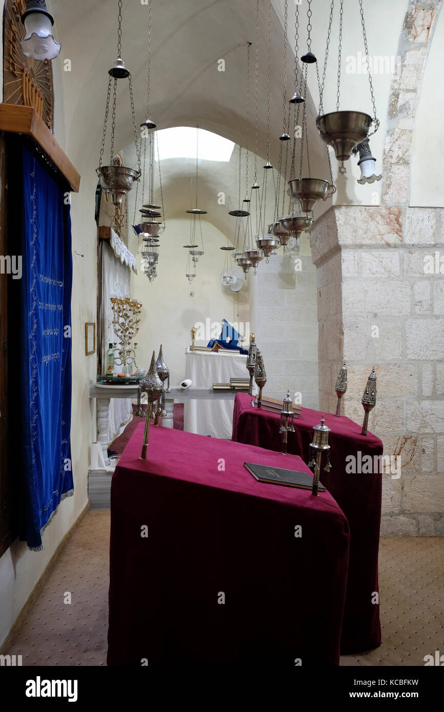 Interior of the Karaite synagogue the oldest active synagogue in ...