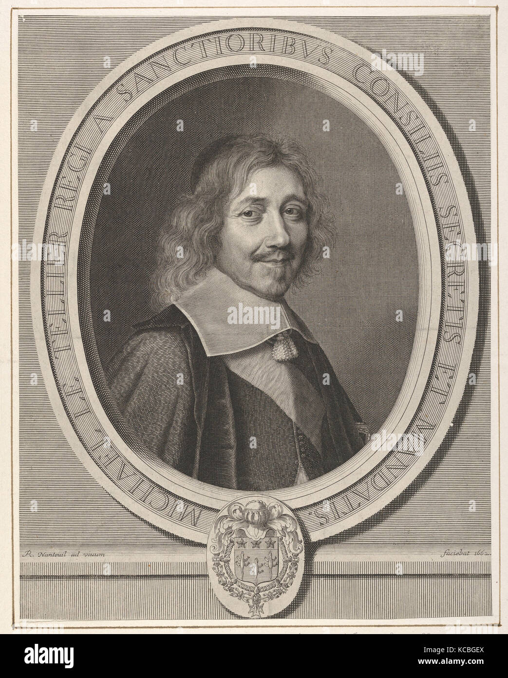 Le Chancelier Michel IV Le Tellier, Robert Nanteuil, 1662 Stock Photo ...