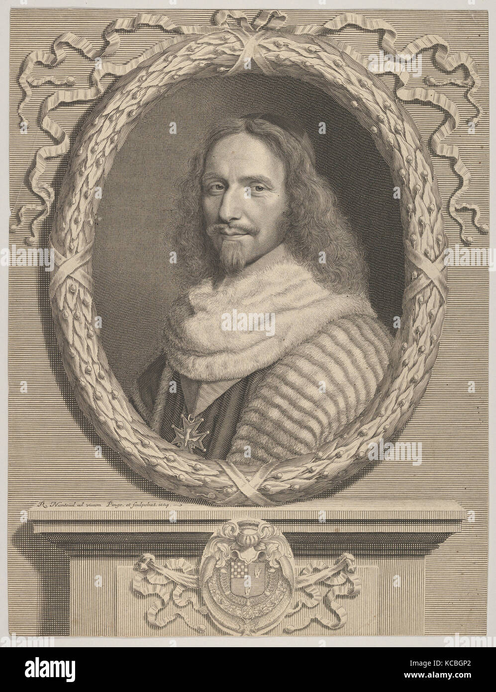 Nicolas Potier de Novion, 1664, Engraving; second state of two ...