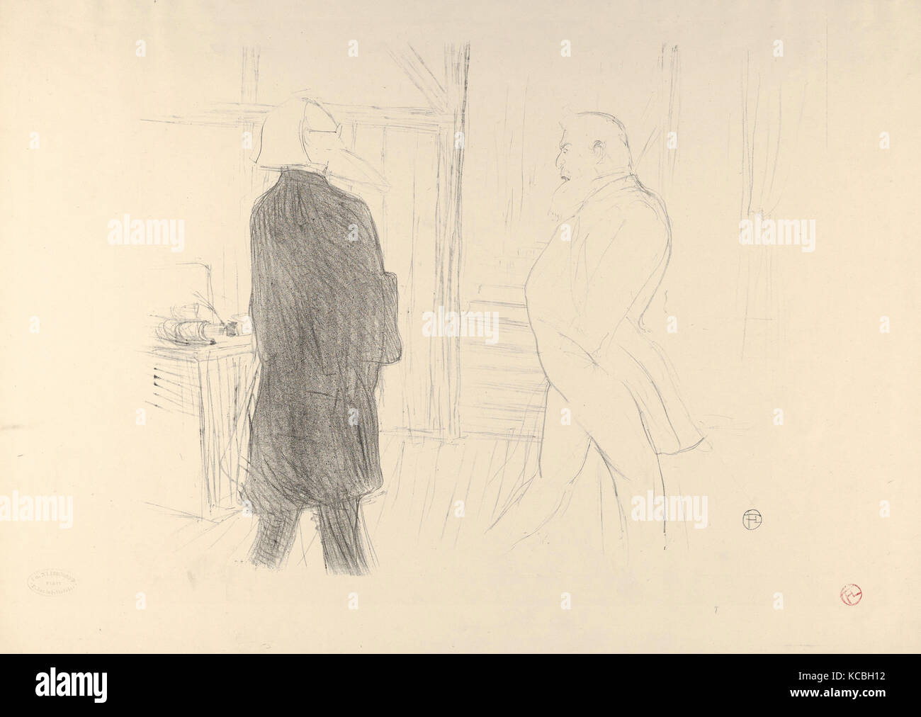 André Antoine and Fermin Gémier in "A Bankruptcy", Henri de Toulouse ...