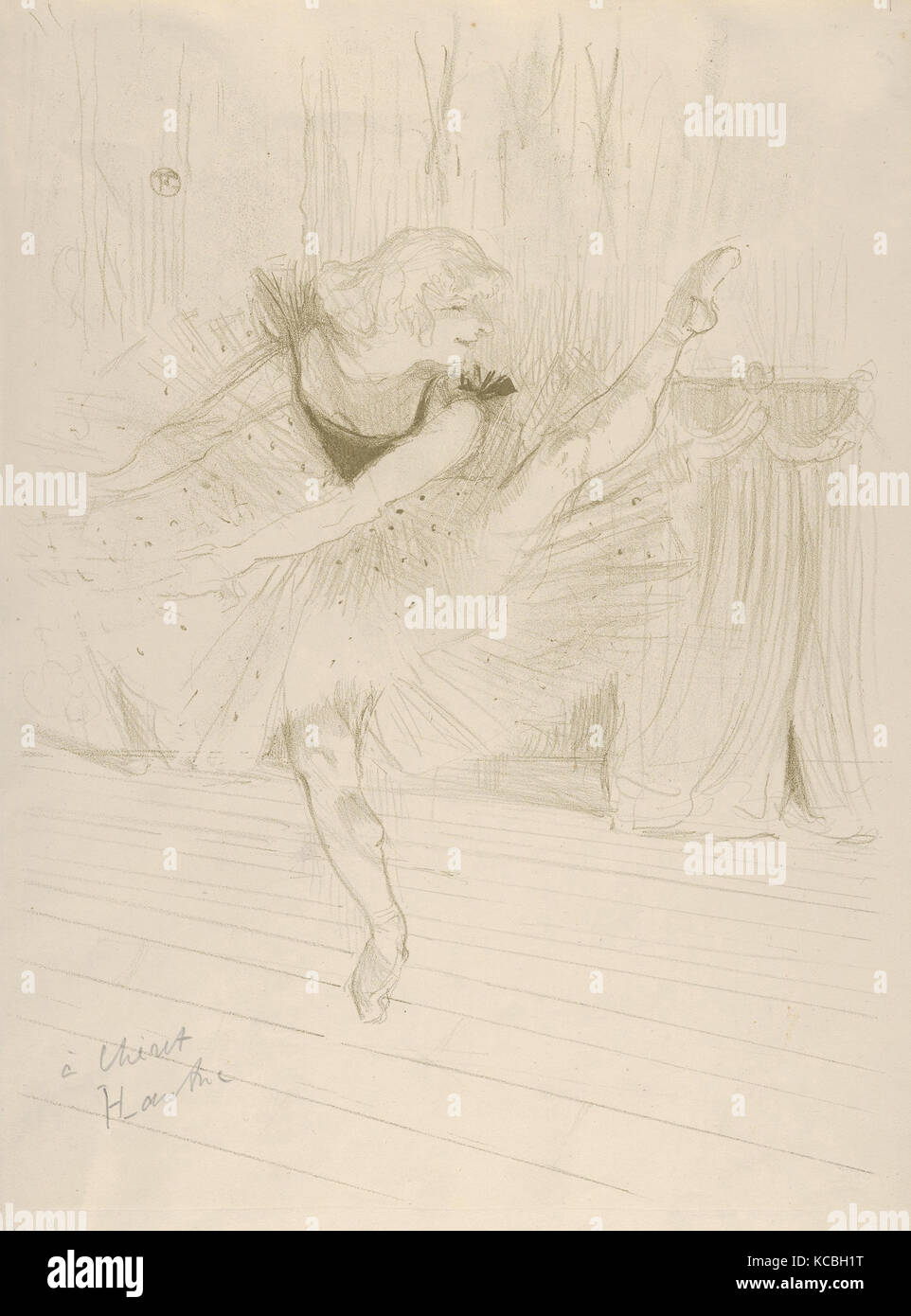 Miss Ida Heath, English Dancer, Henri de Toulouse-Lautrec, 1894 Stock ...
