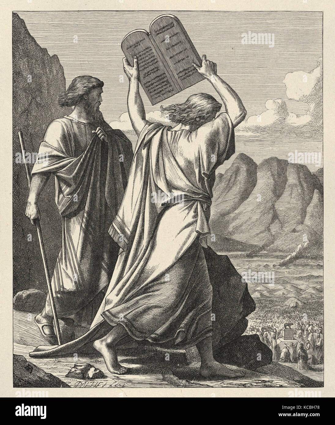Moses destroys the tablets hi-res stock photography and images - Alamy