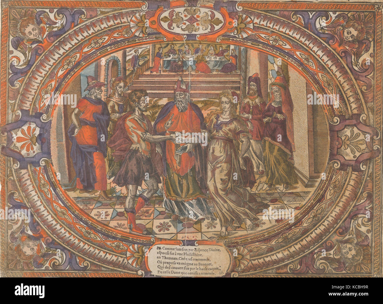 Marriage of Samson and the Philistine, from the Story of Samson ...