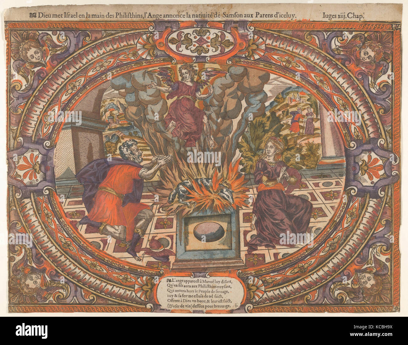 Angel announcing the Birth of Samson, from the Story of Samson ...