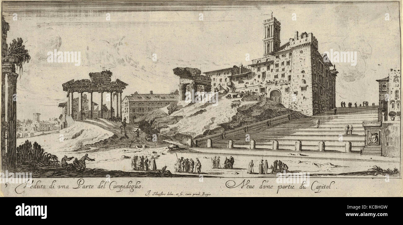 Drawings and Prints, Print, View of the Capitoline Hill in Rome from ...