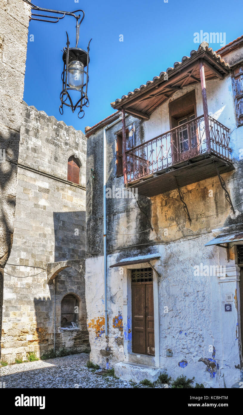 Medieval town greece hi-res stock photography and images - Alamy