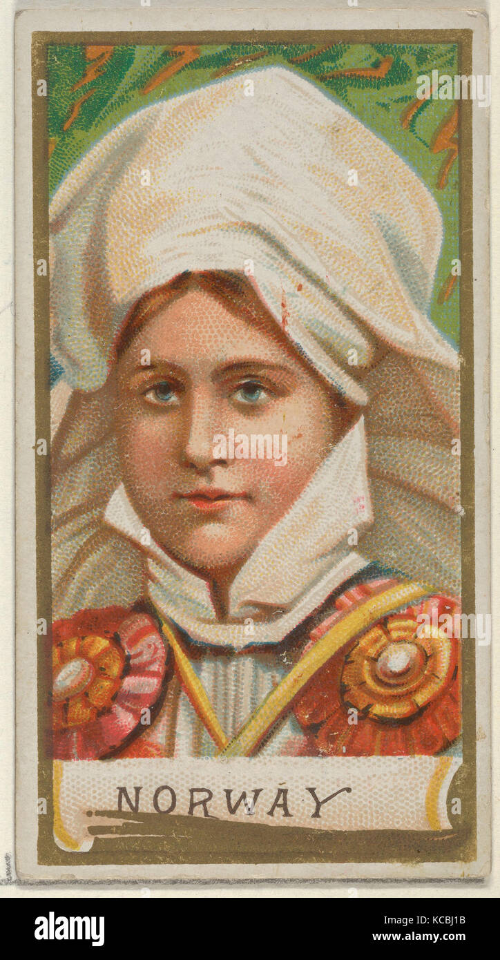Norway, from the Types of All Nations series (N24) for Allen & Ginter ...