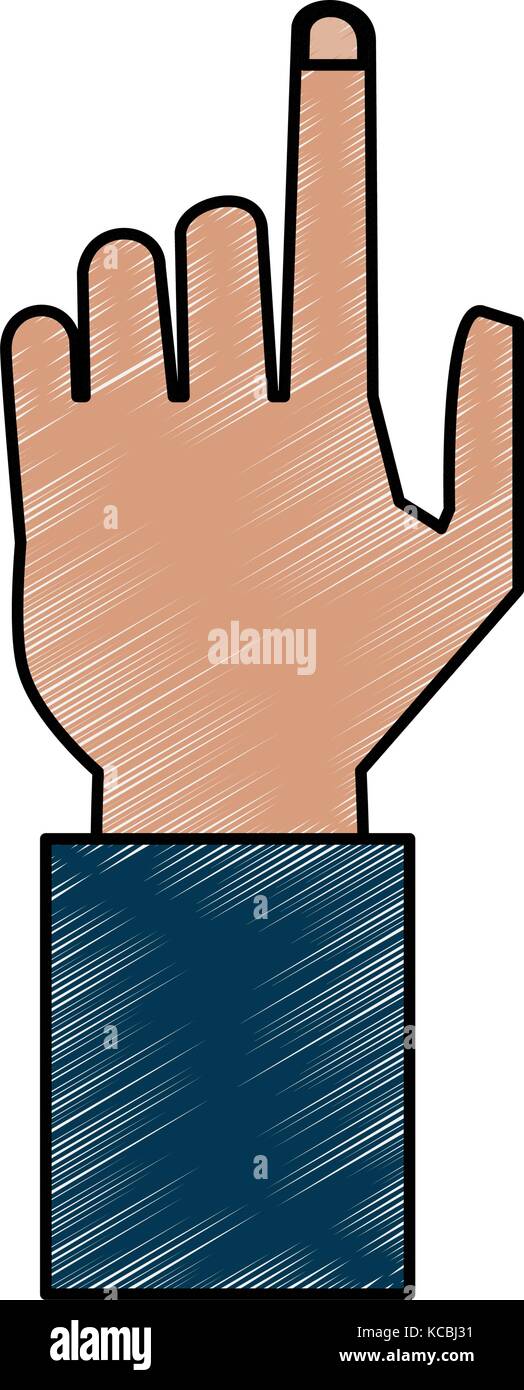 Hand with finger up Stock Vector Image & Art - Alamy