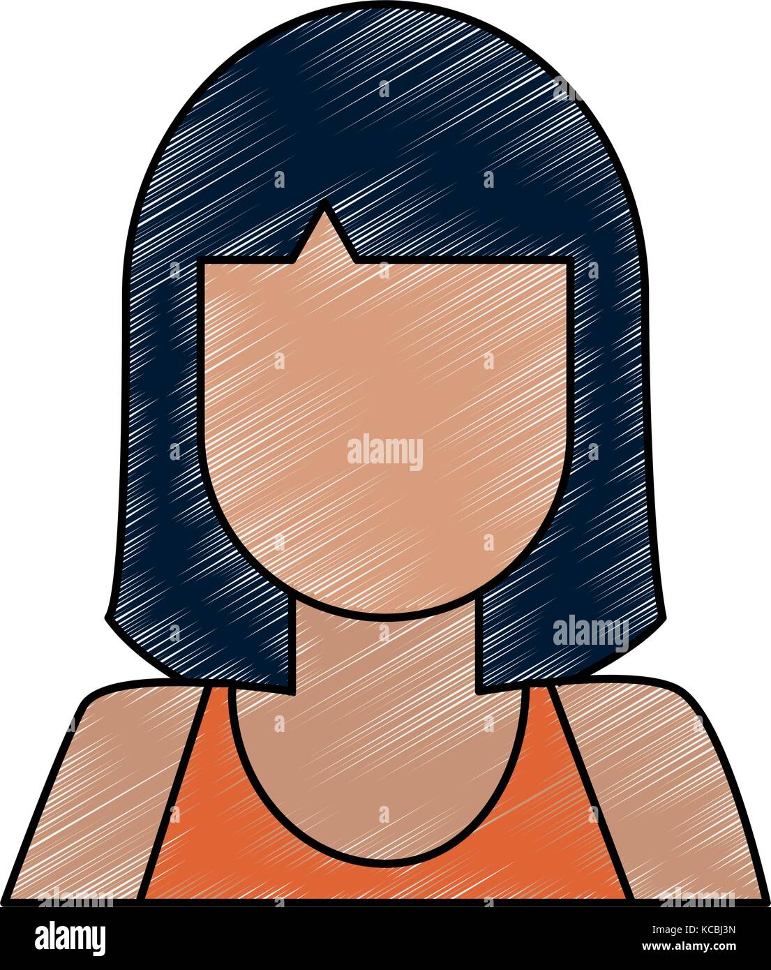 Woman faceless cartoon Stock Vector Image & Art - Alamy