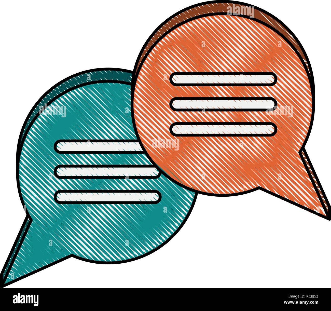 Chat bubbles symbol Stock Vector Image & Art - Alamy