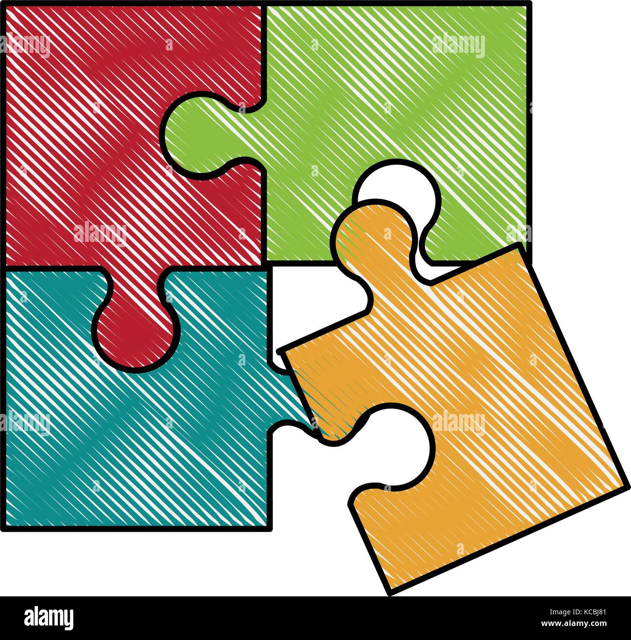 Puzzle pieces symbol Stock Vector Image & Art - Alamy