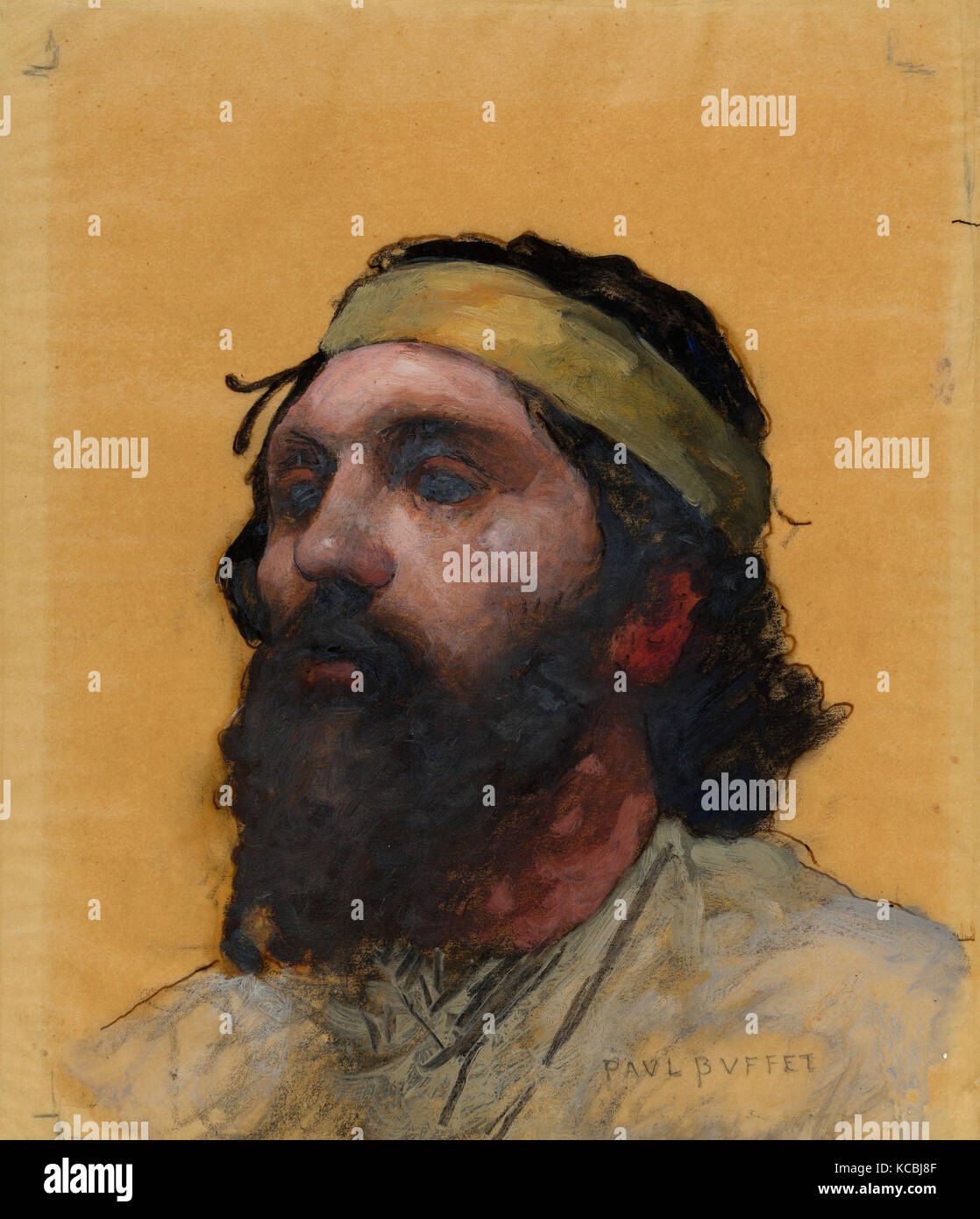 Drawings and Prints, Drawing, Bust-length Study of the Blind Homer ...