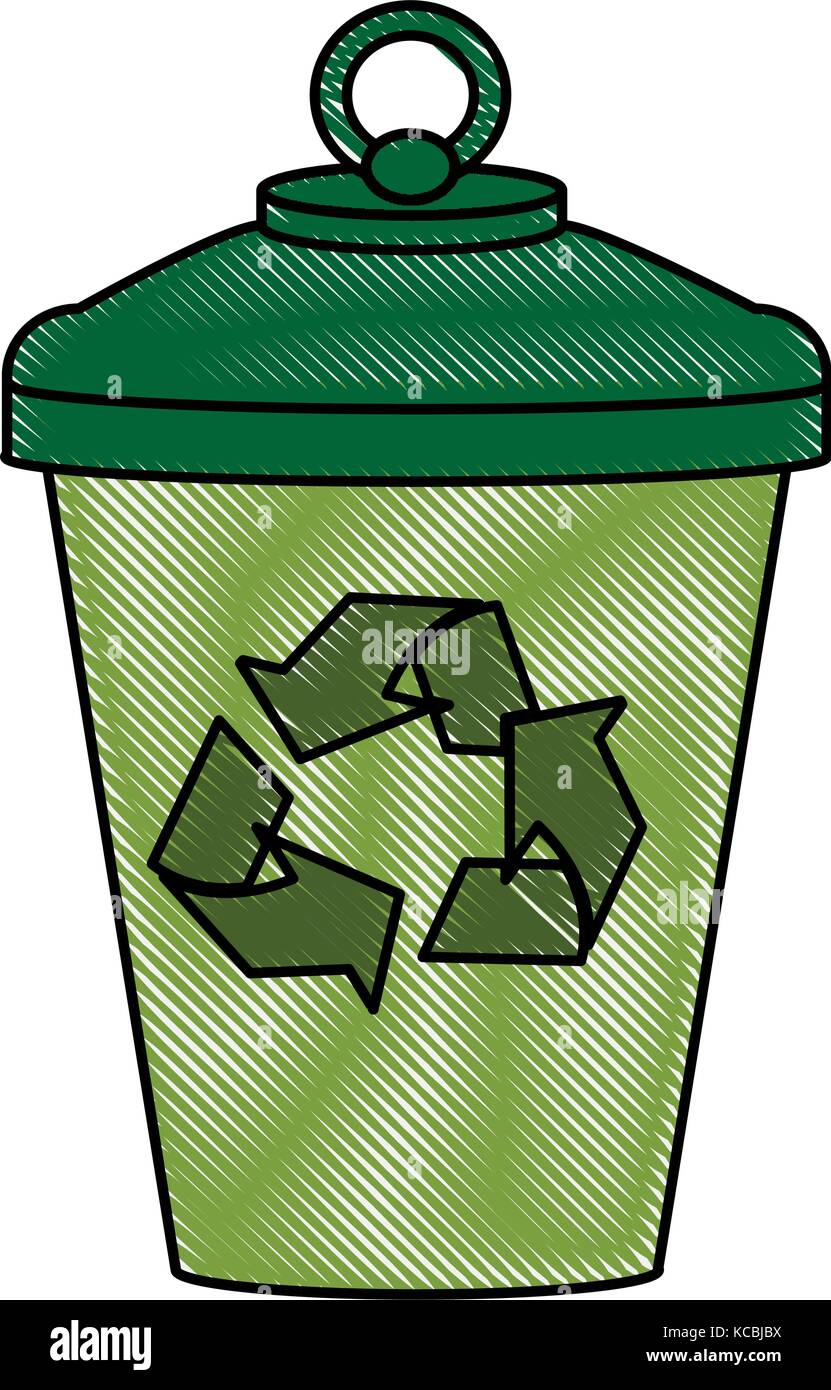 Recycle trash can Stock Vector Image & Art - Alamy