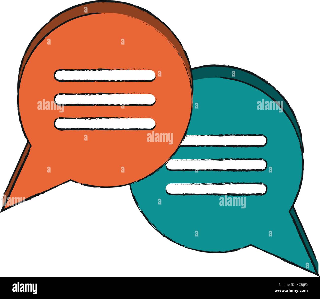 Chat bubbles symbol Stock Vector Image & Art - Alamy