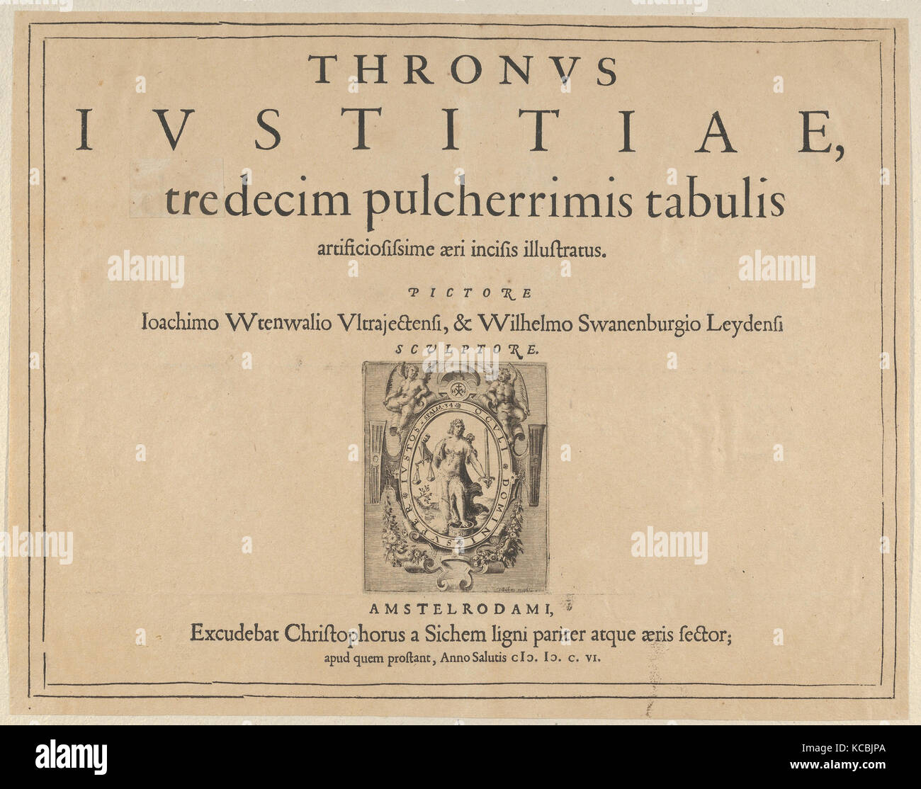 Typographic Title Page with a Vignette Depicting the Allegorical Figure ...
