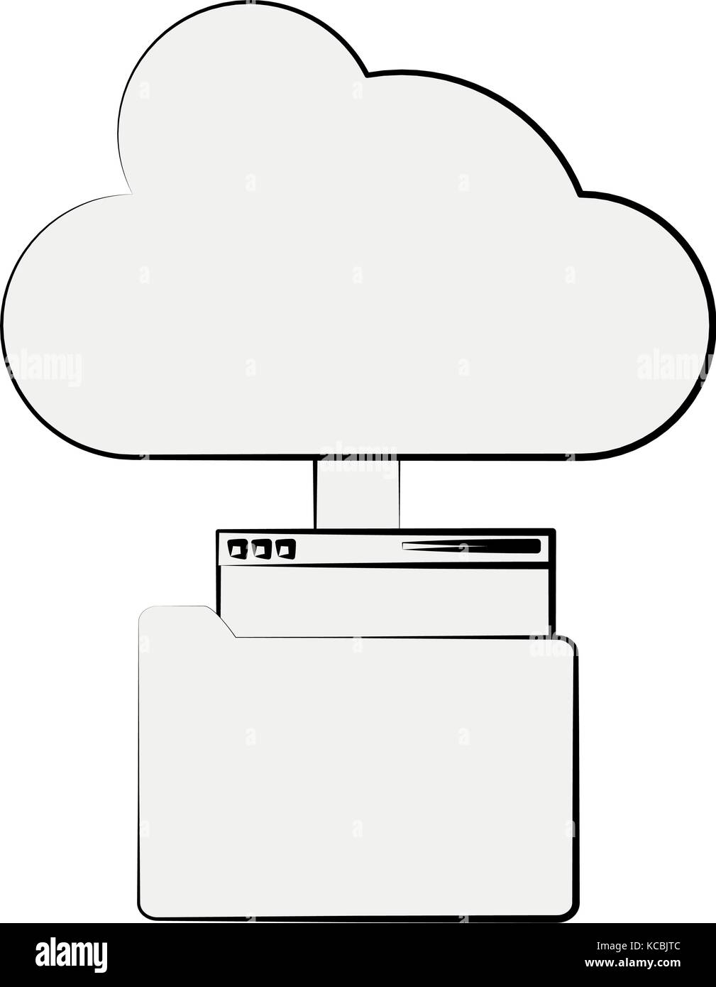 Cloud upload and download Stock Vector Image & Art - Alamy