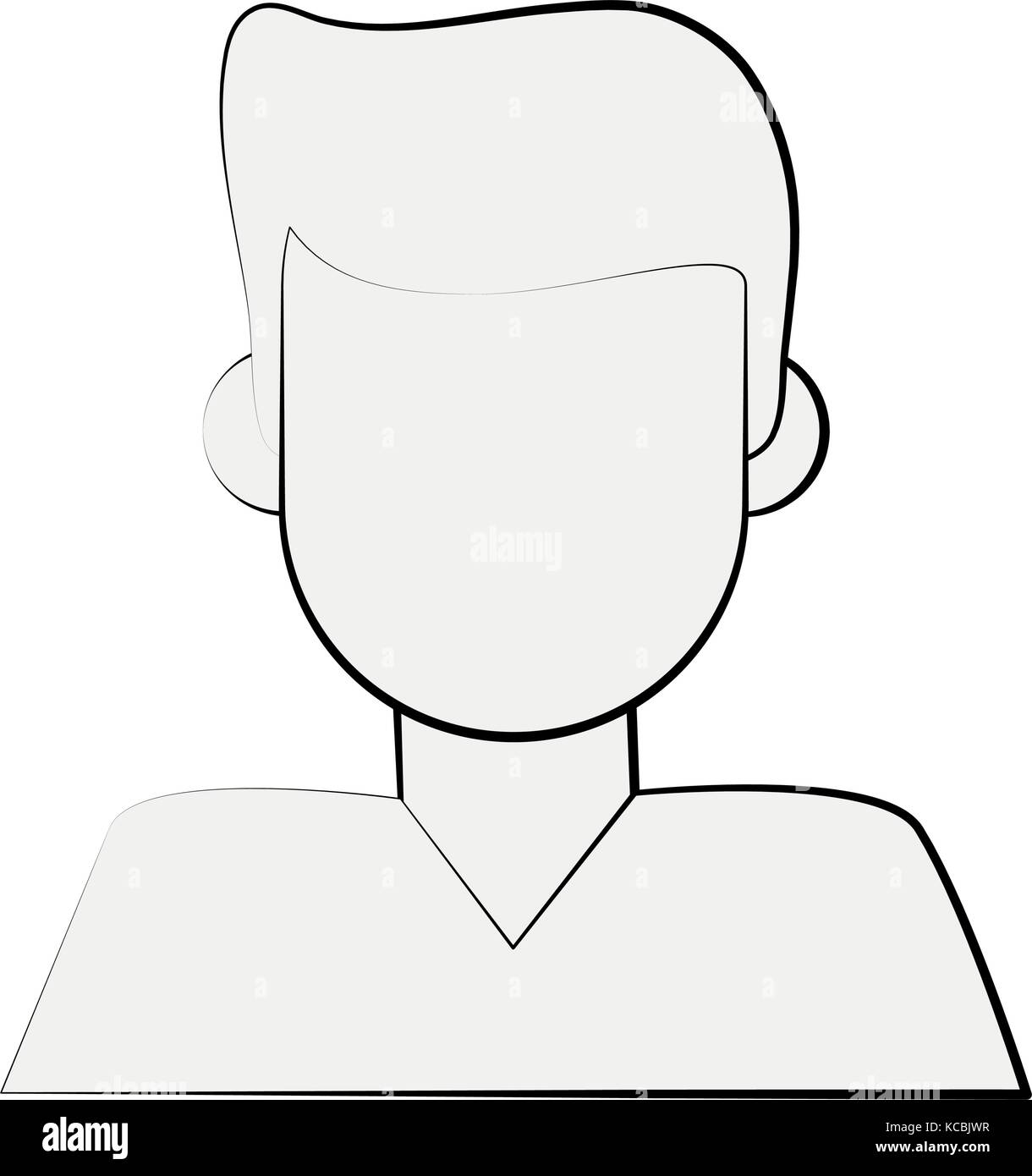 Man faceless cartoon Stock Vector Image & Art - Alamy