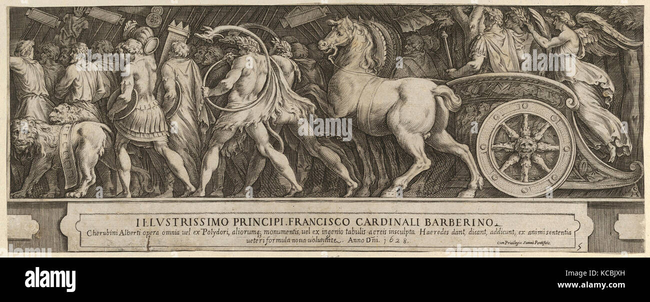 Drawings and Prints, The Triumph of Two Roman Emperors (left-hand side ...