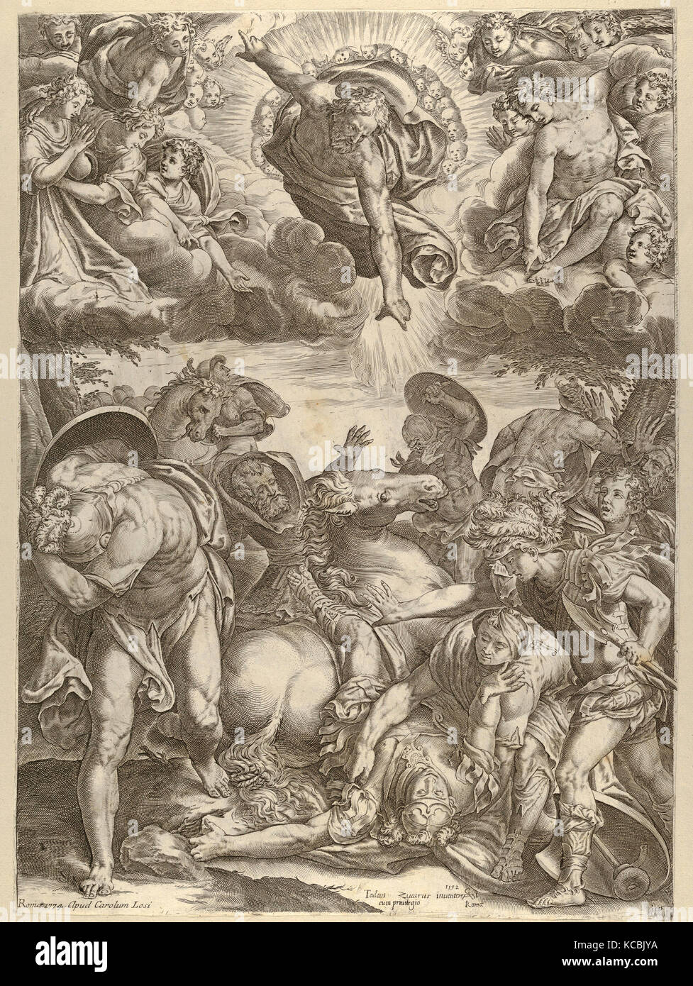 Drawings and Prints, Print, The Conversion of Saint Paul with God the ...