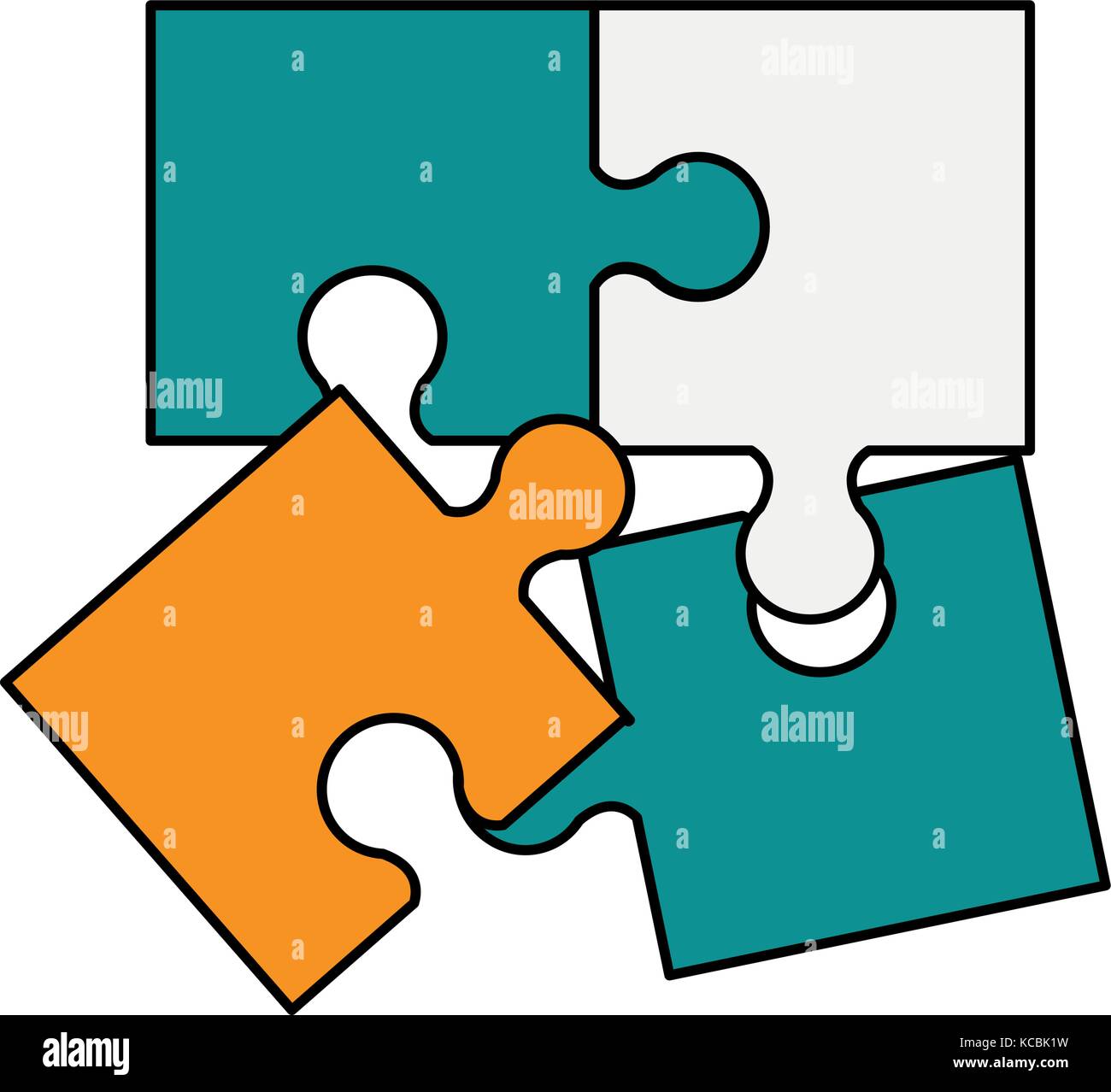Puzzle pieces symbol Stock Vector Image & Art - Alamy