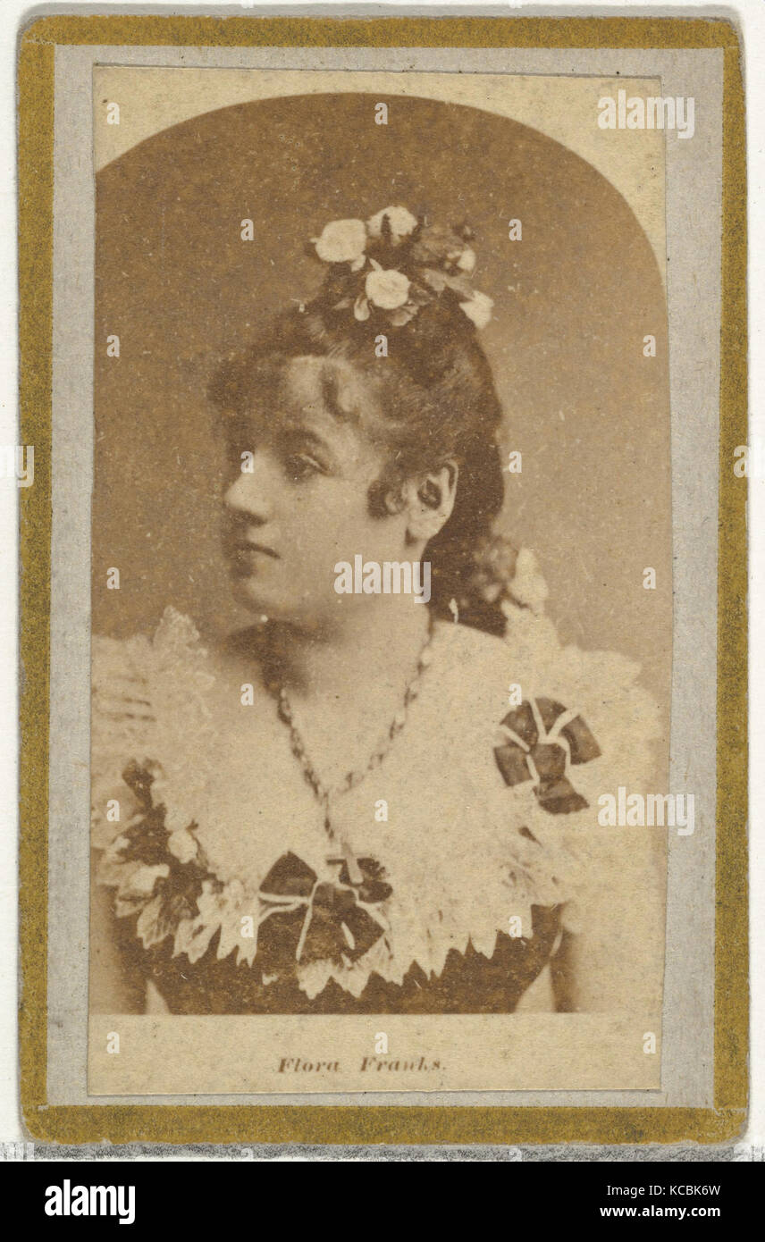 Flora Franks, from the Actresses and Celebrities series (N60, Type 2 ...