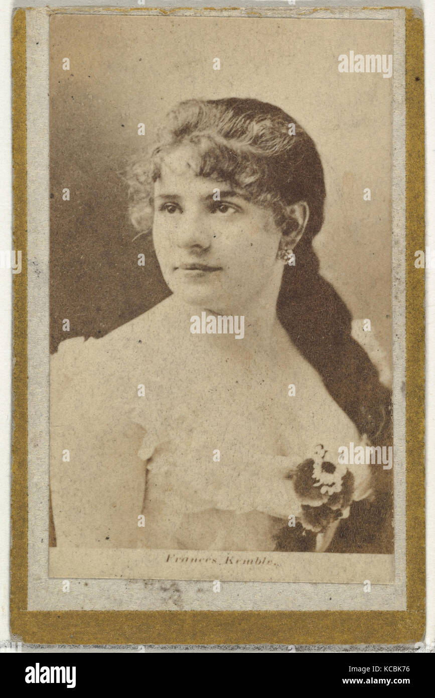 Frances Kemble, from the Actresses and Celebrities series (N60, Type 2 ...