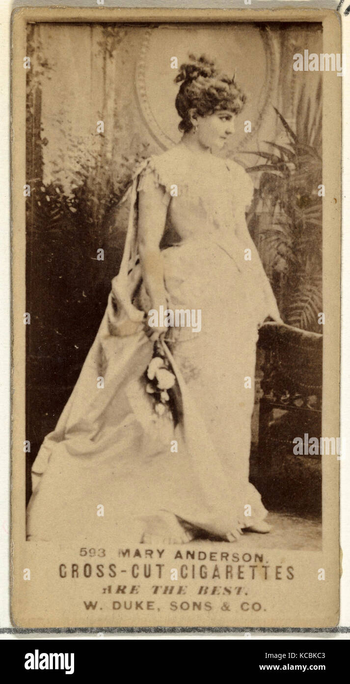 Drawings and Prints, Photograph, Card Number 593, Mary Anderson, from ...