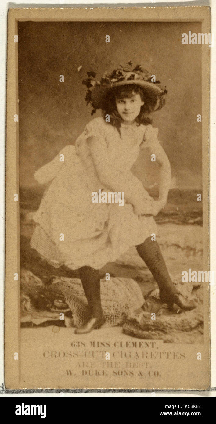 Drawings and Prints, Photograph, Card Number 638, Miss Clement, from ...