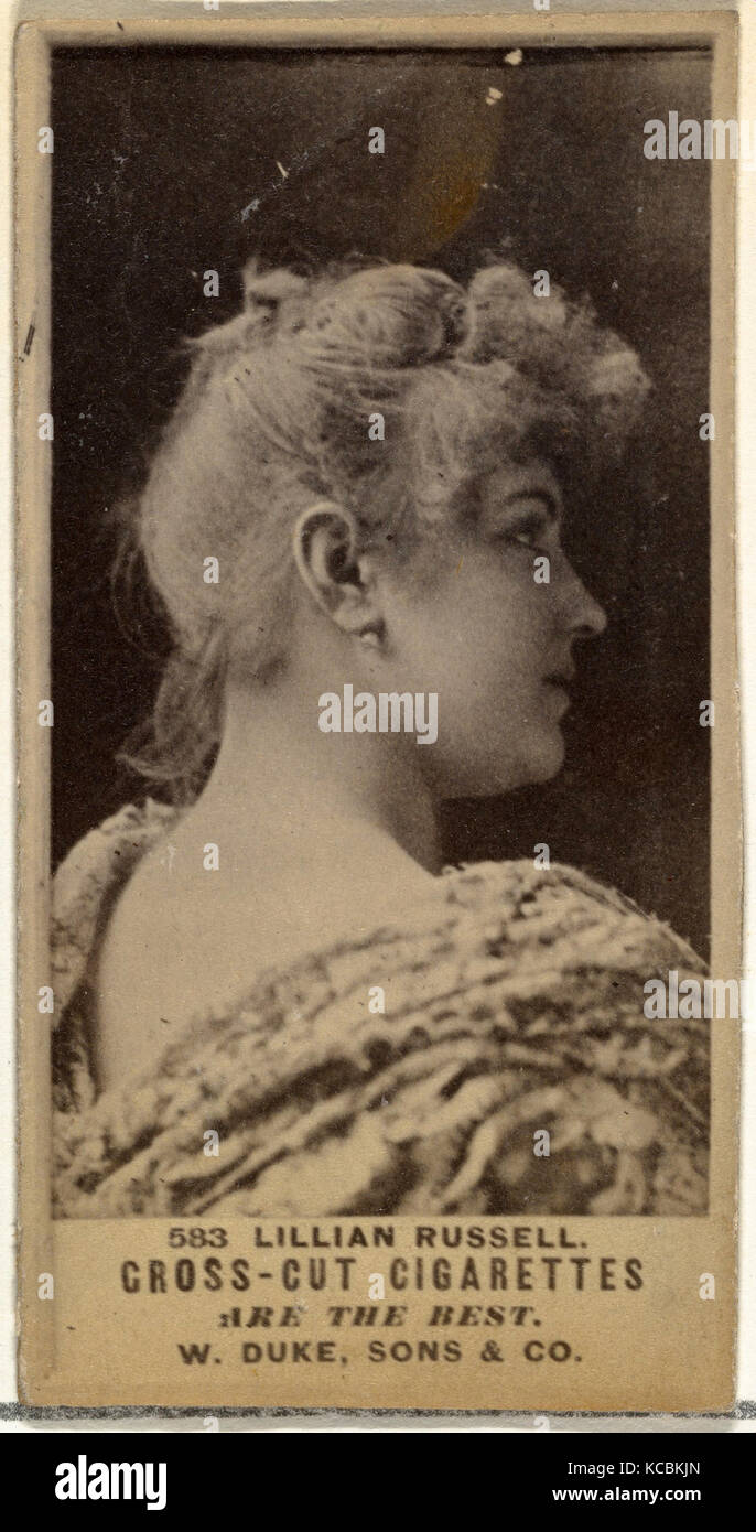 Drawings and Prints, Photograph, Card Number 583, Lillian Russell, from ...
