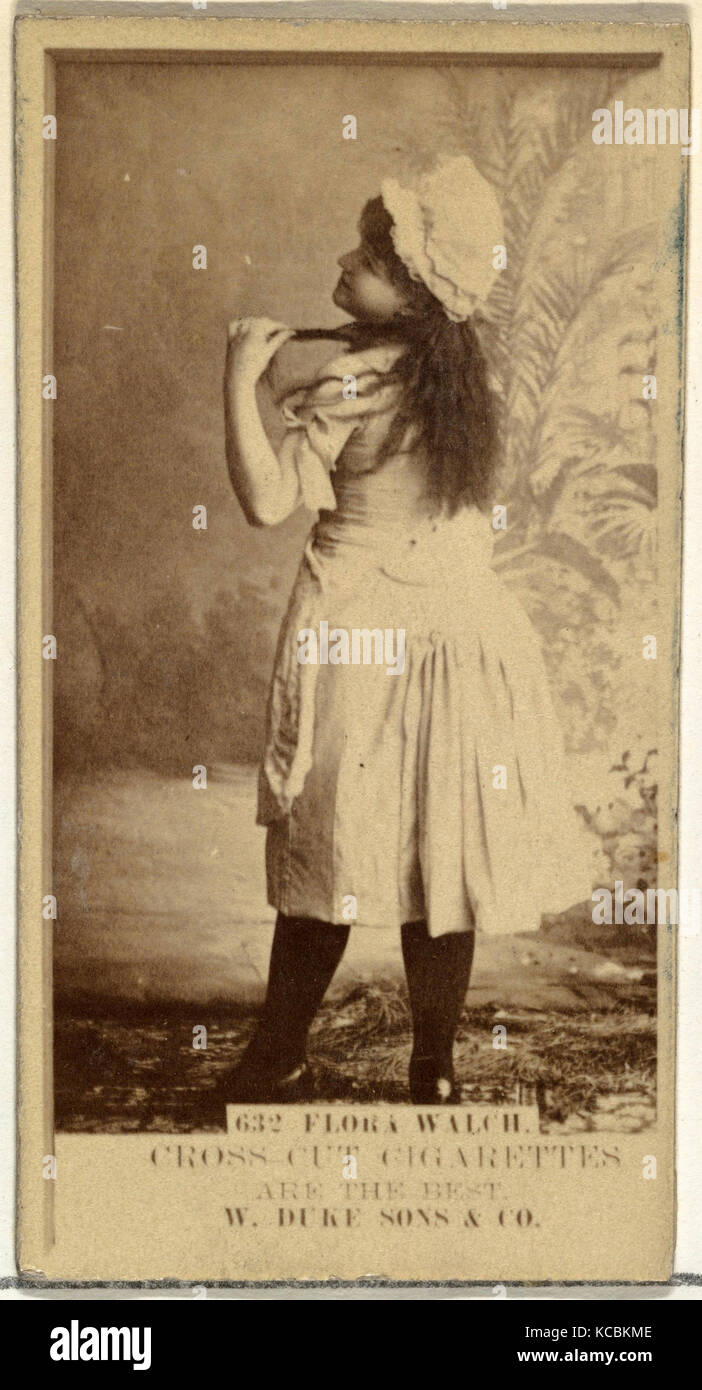 Drawings and Prints, Photograph, Card Number 632, Flora Walch, from the Actors and Actresses ...