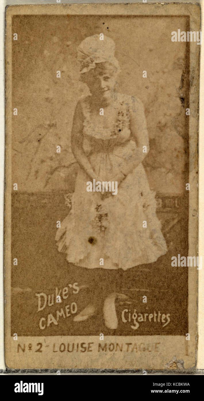 Drawings and Prints, Photograph, Card Number 2, Louise Montague, from the Actors and Actresses ...