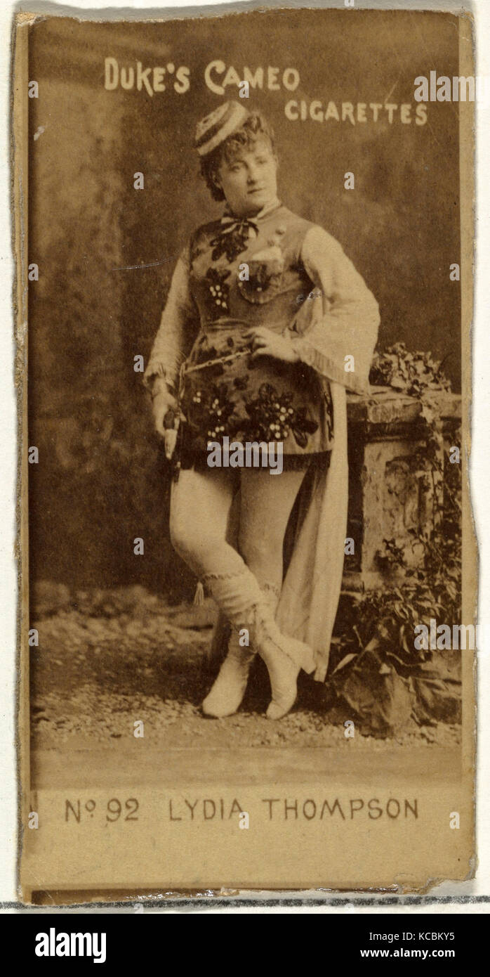 Drawings and Prints, Photograph, Card Number 92, Lydia Thompson, from ...