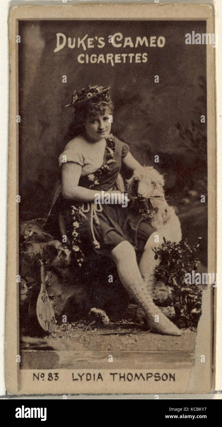 Drawings and Prints, Photograph, Card Number 83, Lydia Thompson, from ...