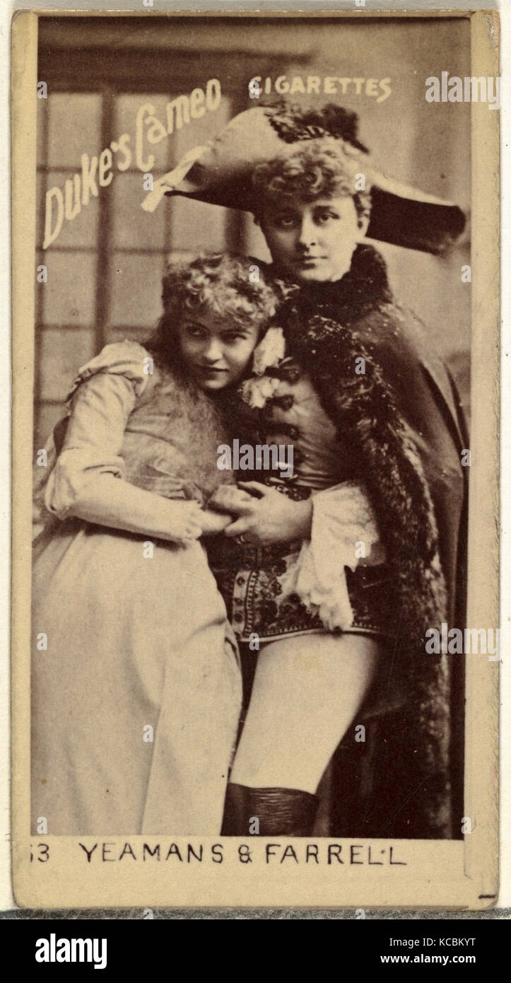 Drawings and Prints, Photograph, Miss Yeamans and Miss Farrell, from ...