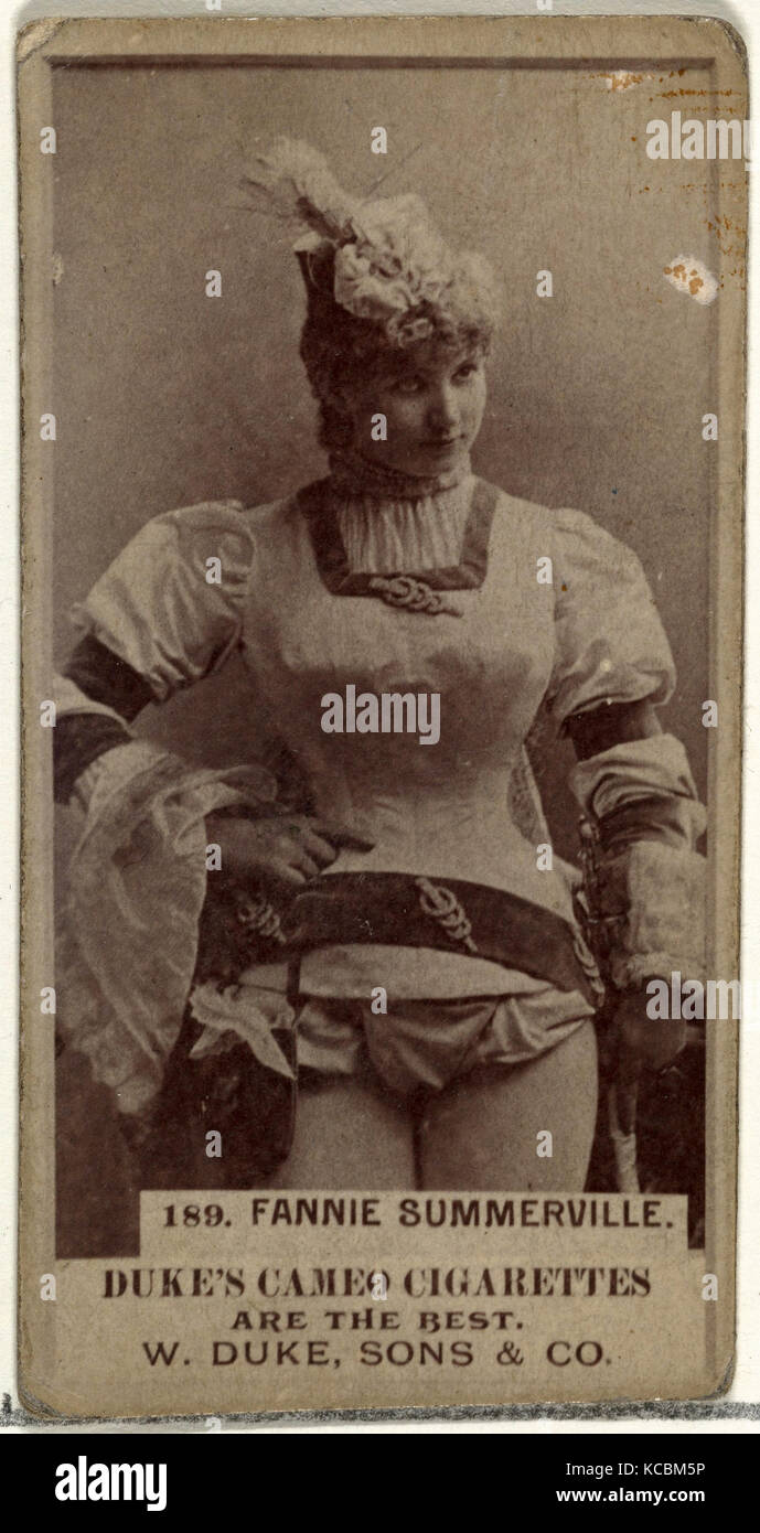 Drawings and Prints, Photograph, Card Number 189, Fannie Summerville ...