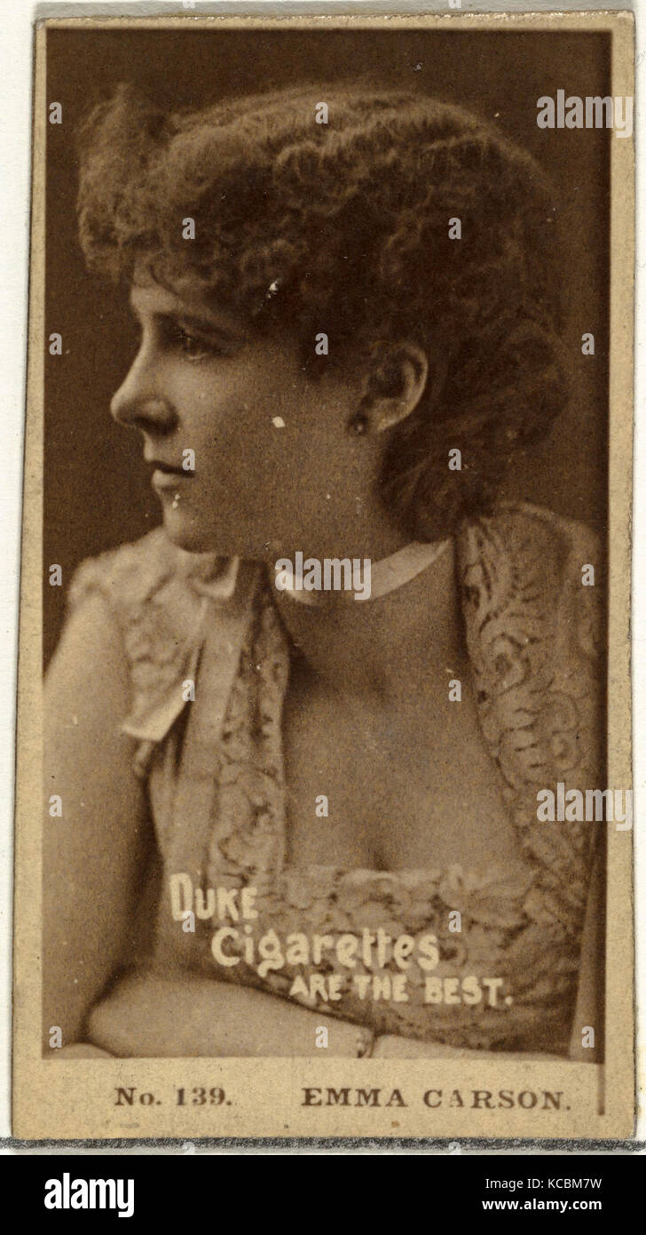 Drawings and Prints, Photograph, Card Number 139, Emma Carson, from the ...