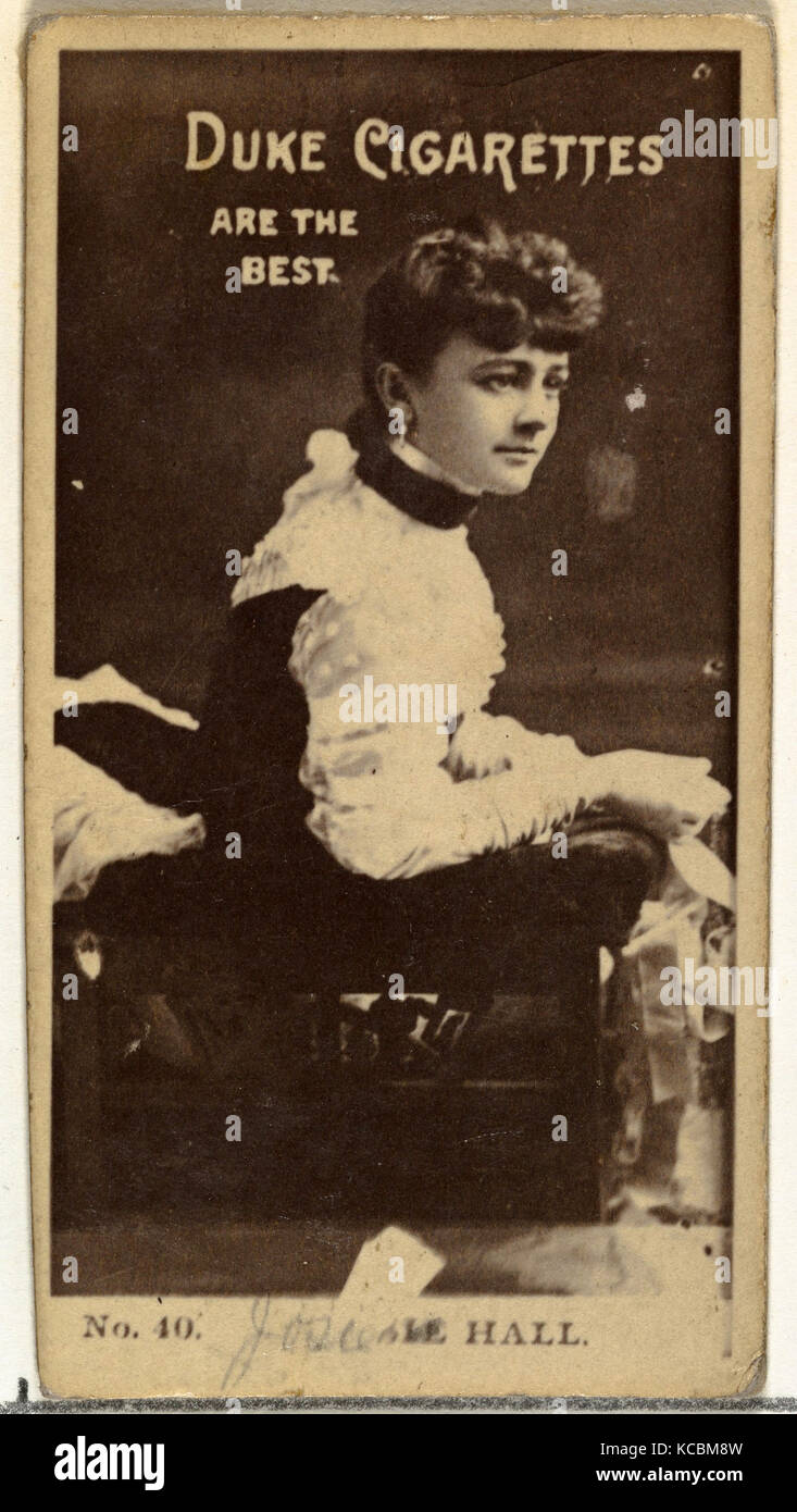 Drawings and Prints, Photograph, Card Number 40, Miss Hall, from the ...