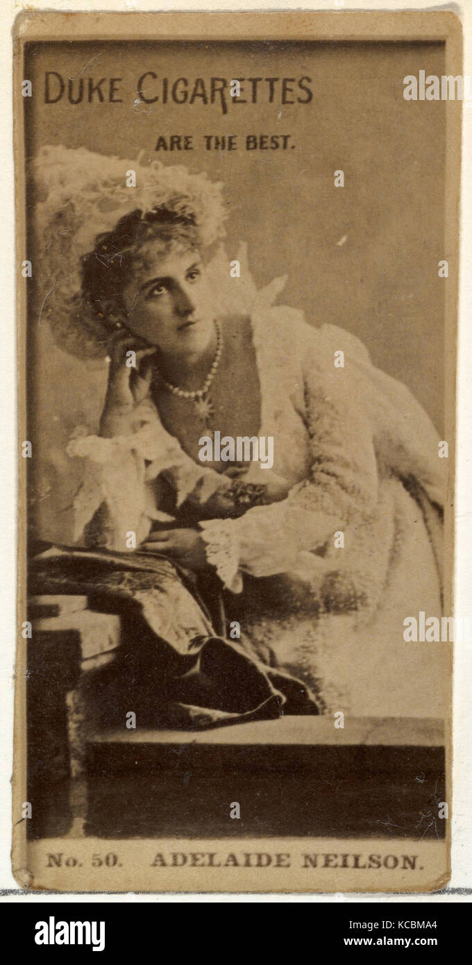 Card Number 50, Adelaide Neilson, from the Actors and Actresses series ...