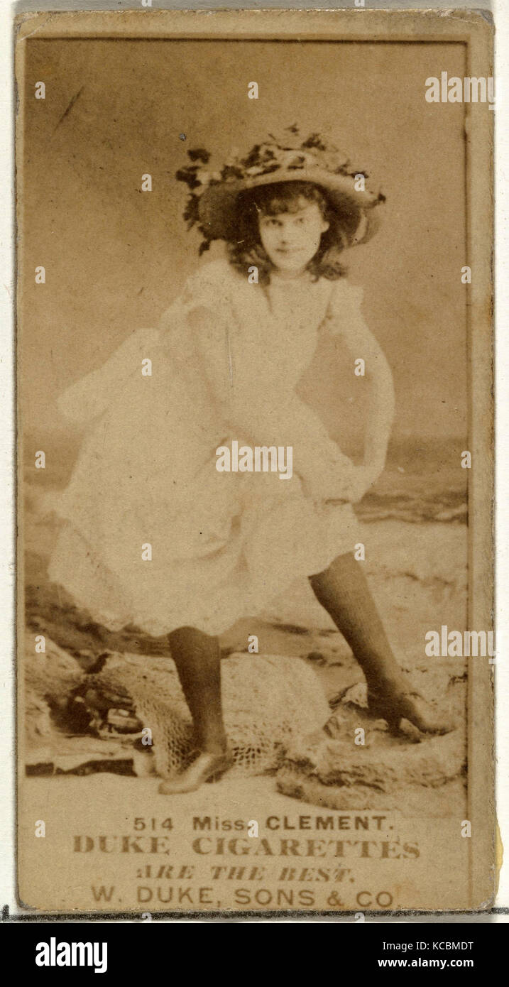 Drawings and Prints, Photograph, Card Number 514, Miss Clement, from ...