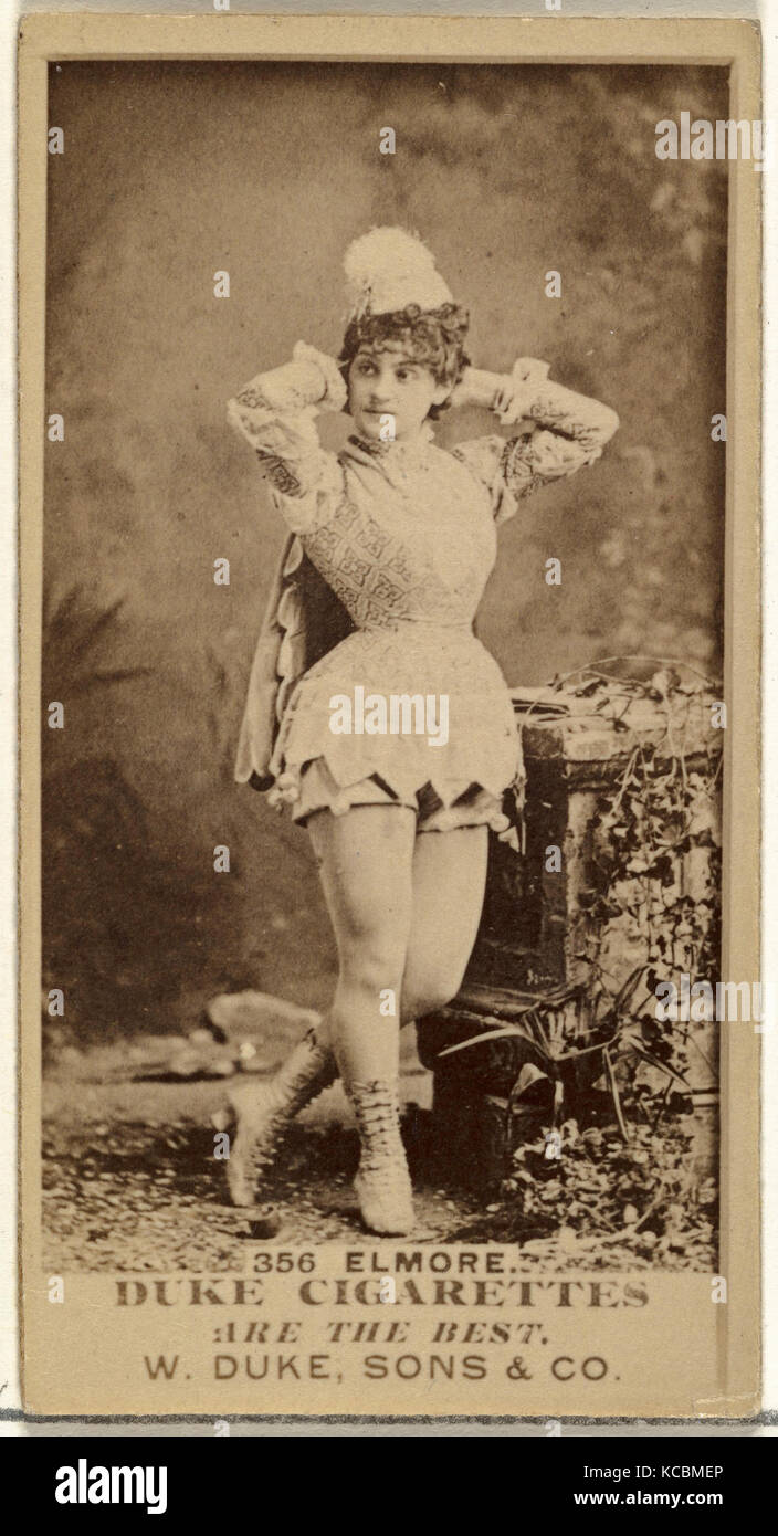 Drawings and Prints, Photograph, Card Number 356, Miss Elmore, from the ...
