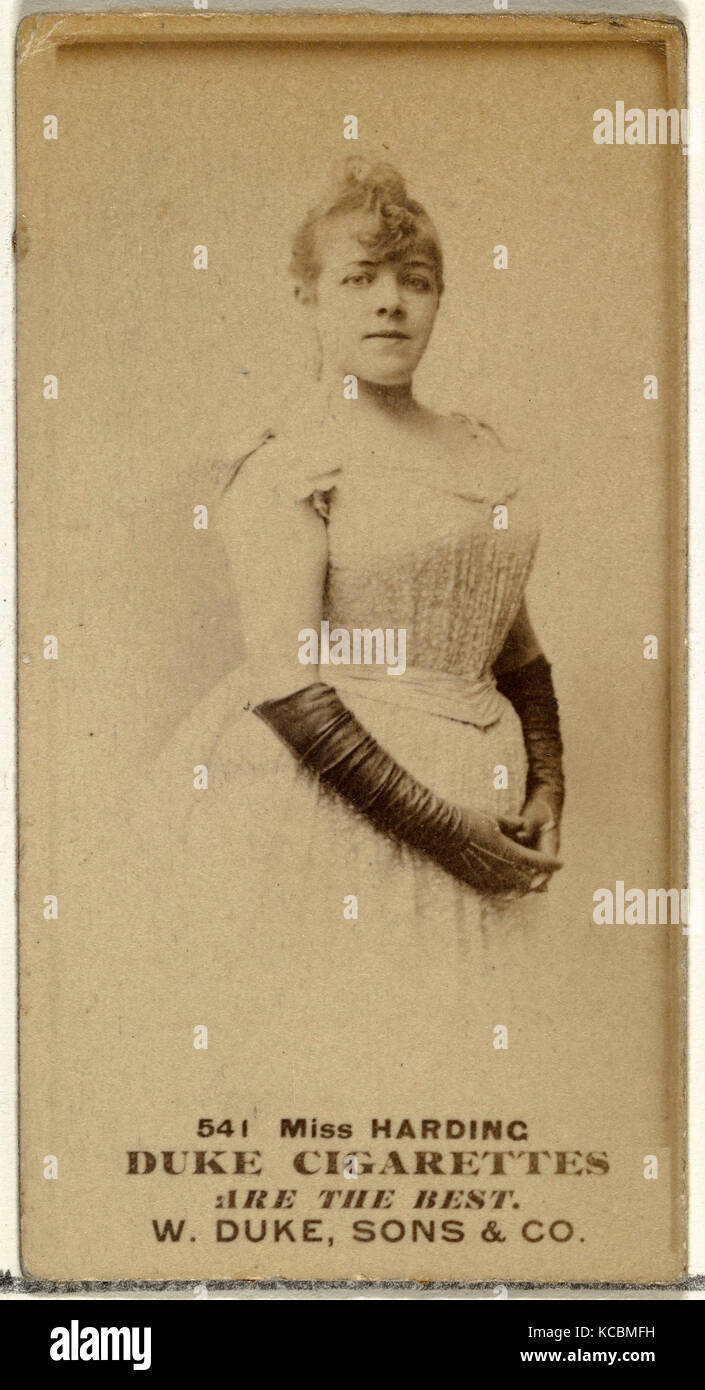 Drawings and Prints, Photograph, Card Number 541, Miss Harding, from ...