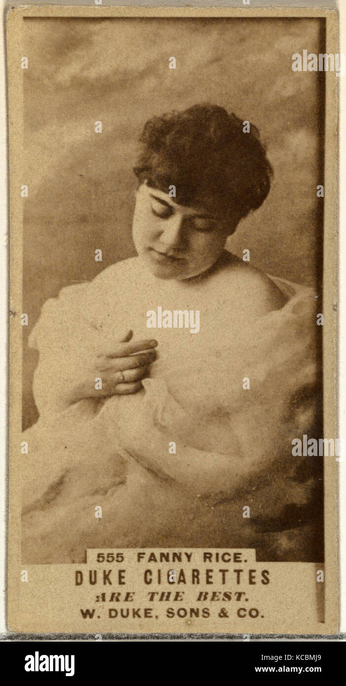 Drawings and Prints, Photograph, Card Number 555, Fanny Rice, from the ...